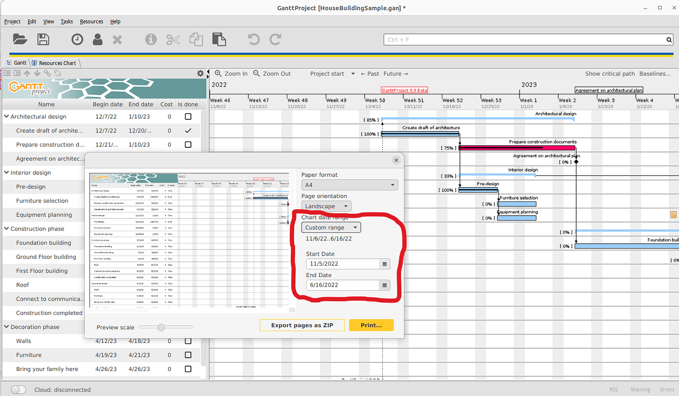 Durée de planning - GanttProject Desktop Support - GanttProject Support