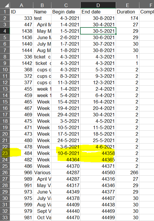 Bug When Exporting To Excel The Date Format GanttProject Desktop Support GanttProject Support